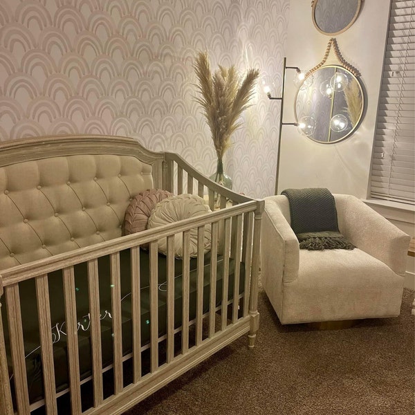 Sage Watercolor Scallop Wallpaper / Sage Watercolor / Wallpaper ...