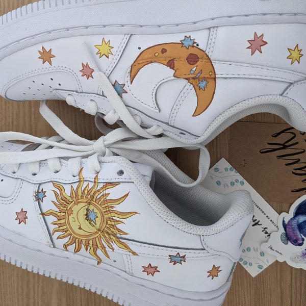Nike Air Force 1 Custom, Air Force One, Custom Nike Shoes, Painted Air ...