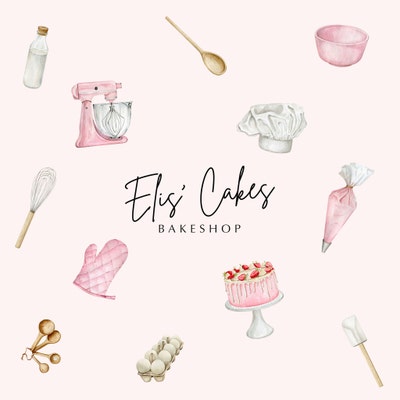 Watercolor Wedding Cake Clipart Birthday Cake Party Digital Clipart ...