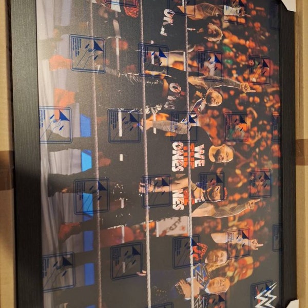 WWE Print - the Bloodline in Ring Poster Wrestling Wall Art - Etsy