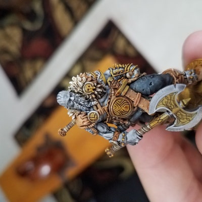 Goliath Male Barbarian / Fighter Great Axe DND, Resin 28mm Scale ...