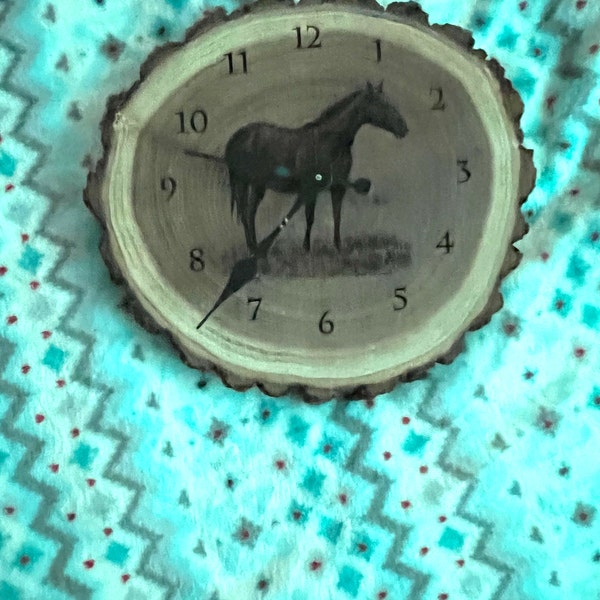 Engraved Wood Clock Black Bear Art Bear Clock Wood Art Father's Day ...
