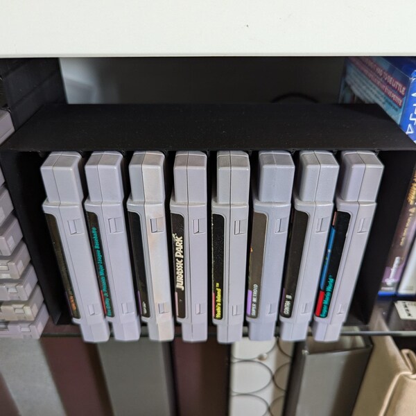 1 Row - Rack Display for Super Nintendo Entertainment System SNES NTSC ...