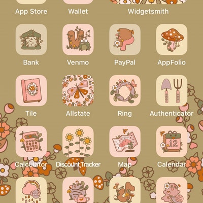 Cottagecore Aesthetic App Icons, Ios Icons, iPhone Icons, Cottagecore ...