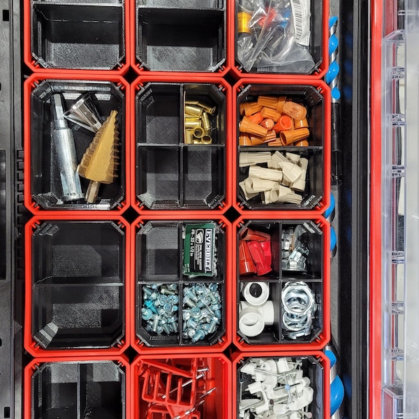 Craftsman VERSASTACK Organizer Compatible Small Nesting Bins - Red - Etsy