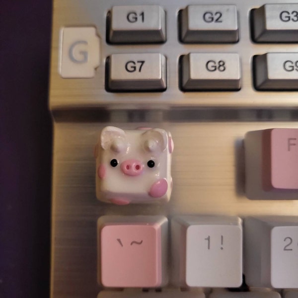 Strawberry Cow Keycap | Artisan Keycap | Cute Keycap - Etsy