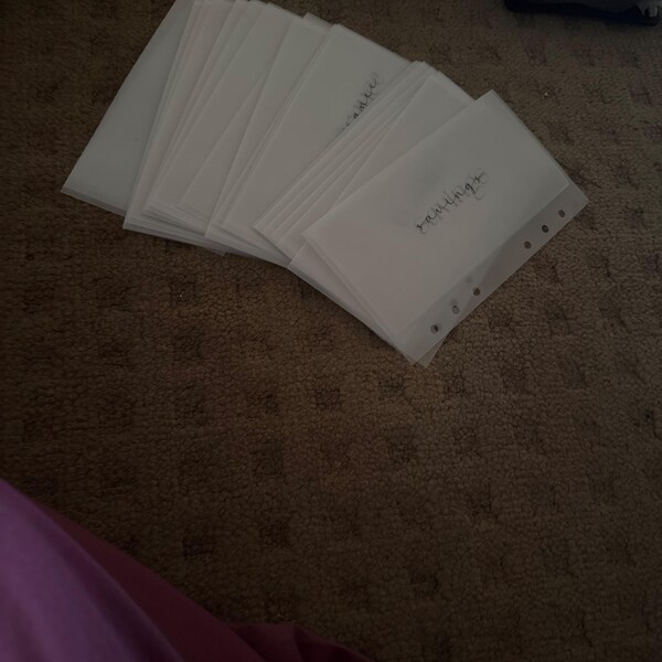 Category Bookmarks for A6 Binders 2025 Glow up Collection - Etsy Canada