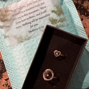 Matthew 17:20 Mustard Seed Necklace 925 Sterling Silver Chain Faith ...