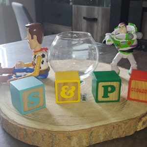 Personalized Wood Name Blocks, Alphabet Baby Custom Letters Wooden Toy ...