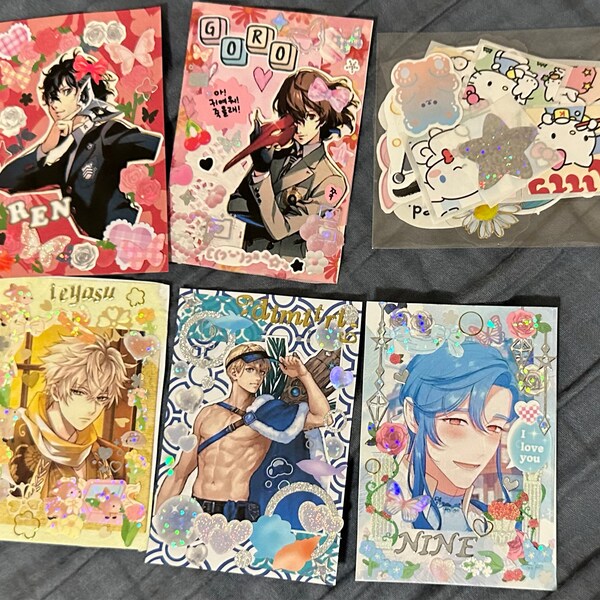 Premade/custom Genshin Stamp Sticker Sheet 4x5 In. wanderer, Childe ...