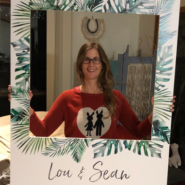 Custom Wooden Photo Booth Frame Party Prop Baby Shower Engagement ...