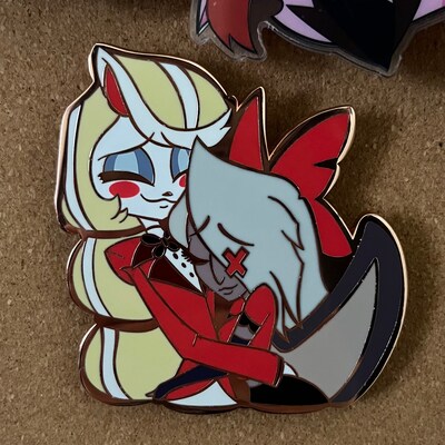 Hazbin Hotel Charlie & Vaggie Enamel 2nd Run Pin 3 Chaggie 2 Variants ...
