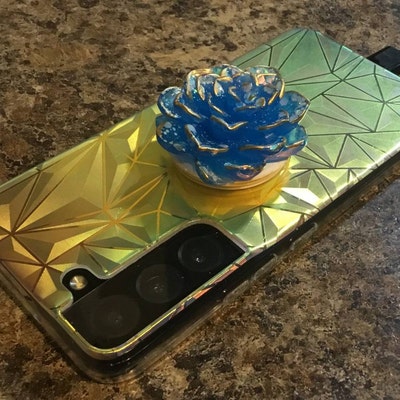 Custom Opal Holographic Minnie Mouse Inspired Bling Glitter Popsocket ...