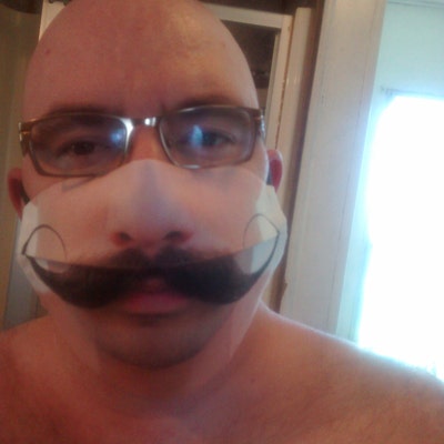 Face Mask, man With Moustache, Cotton, Filter Pocket, Nose Wire ...