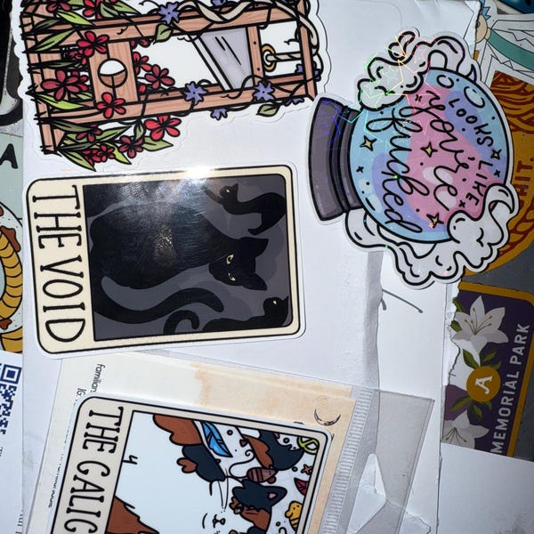 The Lovers Tarot Card Glossy Vinyl Water Resistant Sticker | High ...