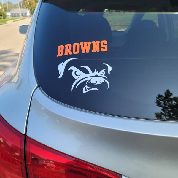 Cleveland Browns Dog Pound Window, Bumper Car Decal Sticker .. Buy 3 ...