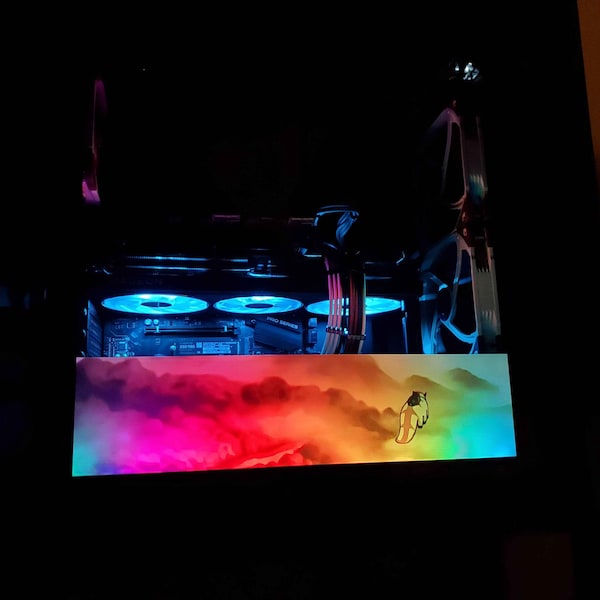 Custom Pc Plate, Gaming Computer Custom RGB Psu Cover Plate, PSU Shroud ...