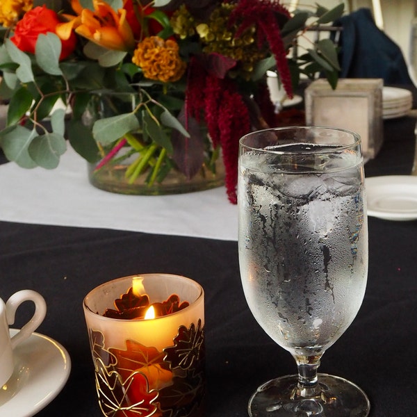 Faux Maple Leaf Place Card + Calligraphy Place Cards + Fall Wedding ...