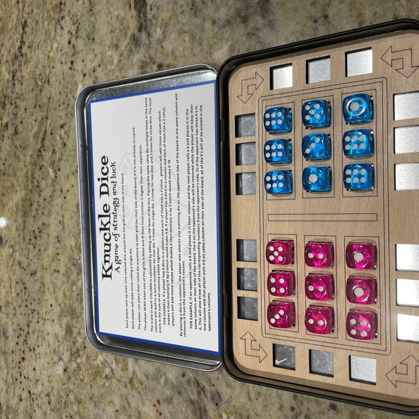 Knuckle Dice - Travel Game - Etsy