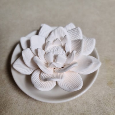 Handmade Flower Ceramic Stone Diffuser Aromatherapy Essential Oil Home ...