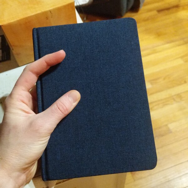 A5 Journal Notebook Handmade Linen Lined Fabric Cover Daily Four Color ...