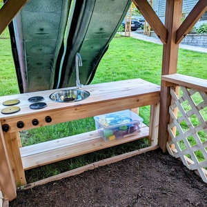 Mud Kitchen With Oven and Backsplash - Etsy