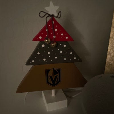 Wood Christmas Tree Las Vegas Raiders Wooden Christmas Decor for ...