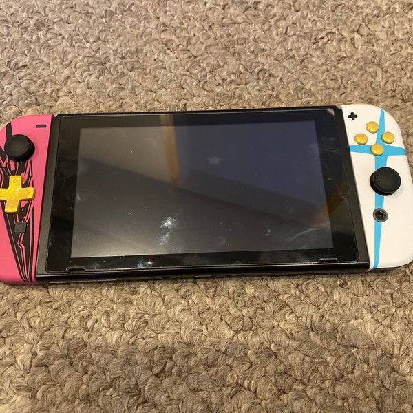 Custom Xenoblade Chronicles Mythra Pyra Themed Nintendo Switch Joy-con ...