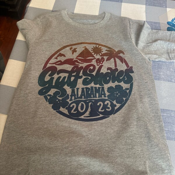 Gulf Shores Svg Alabama Summer Beaches Emblem 2025 USA Print Iron on ...