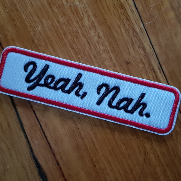 Yeah, Nah. Patch - Etsy
