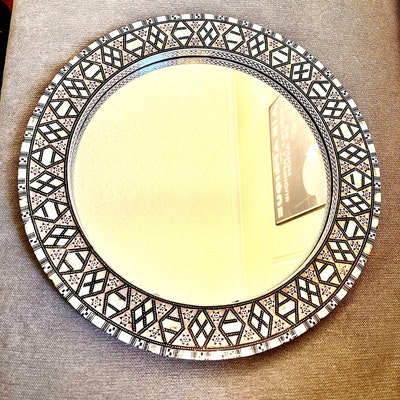 Arabesque Square Tissue Box, Mother of Pearl Inlaid Cube Tissue Box ...