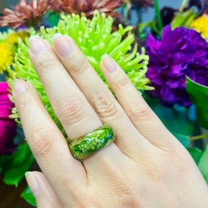 Titanium Engagement Ring Women With Flowers Ocean Titanium | Etsy