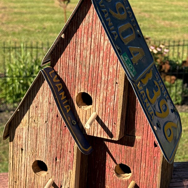 Reclaimed Wood Birdhouse Condo - Etsy