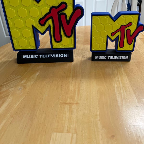 MTV Lighted Sign - Battery or AC Power Option - Etsy