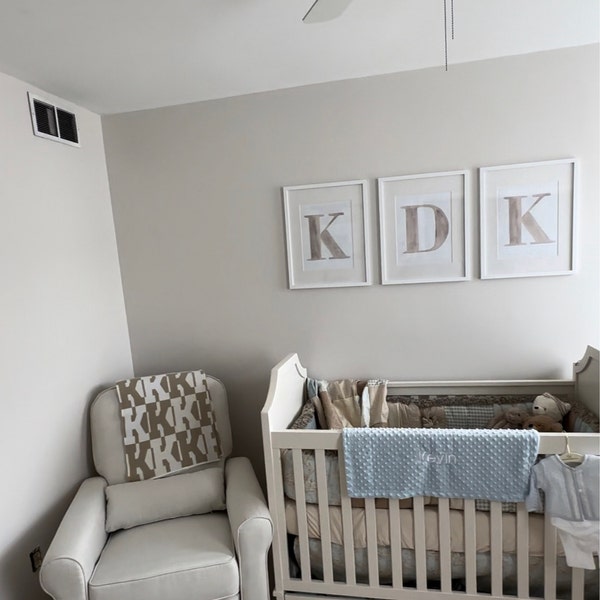 Watercolor Alphabet Letters - Art Prints (custom Color Option) - Etsy