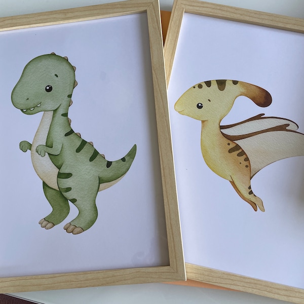 Dinosaur Prints, Dino Print, Nursery Wall Art, Printable Dinosaurs ...