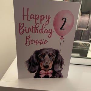 Personalised Chilli Birthday Card, Bluey Birthday Card, Bluey Fan, Card ...