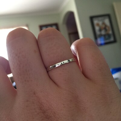 Morse Code Ring Personalized Hand Stamped Initial Ring Monogram ...