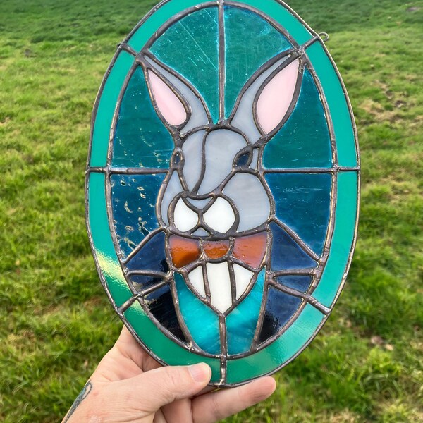 Stained Glass Mr. Rabbit Pattern/template for Instant Digital Download ...