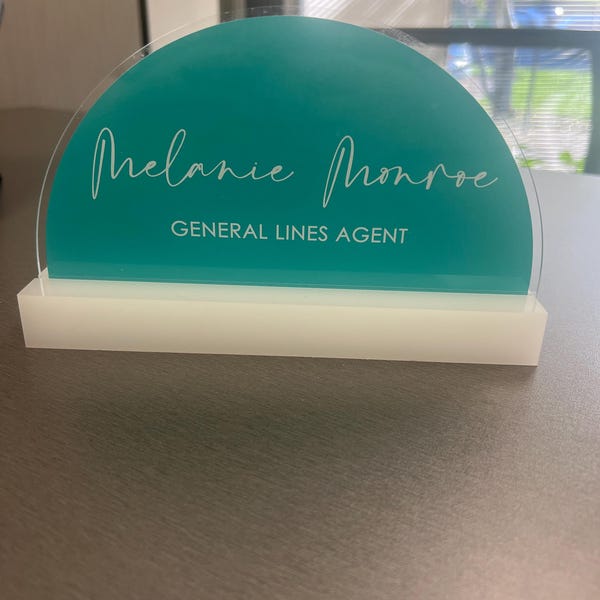 Personalized Acrylic Arch Welcome Sign | Wedding Ceremony | Minimal ...