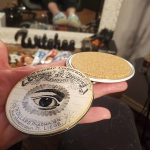 Stained Glass Church Windows Coaster Set Tableware Barware | Etsy