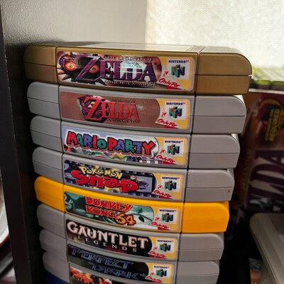 Japan Nintendo 64 N64 Sticker End Labels for All 196 Custom - Etsy