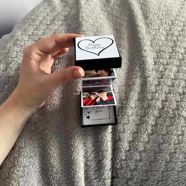 Personalised Photo Pull-up Gift Box: Sentimental Love You Keepsake ...