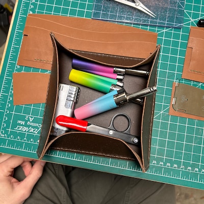 The Crate Leather Valet Tray Pattern, Leather Tray Template, Leather ...