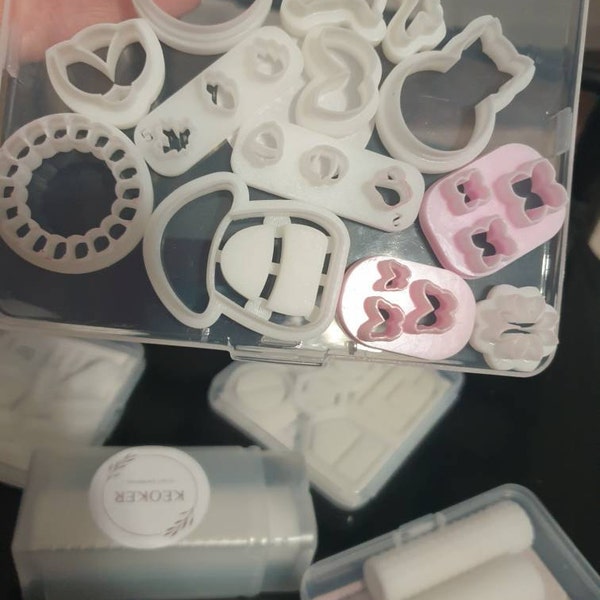 KEOKER Polymer Clay Cutters - Mini Clay Cutters for Polymer Clay ...
