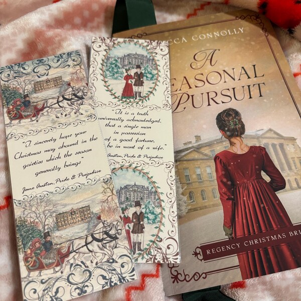 Pemberley Christmas Bookmarks, Pride and Prejudice Book Mark, Jane ...