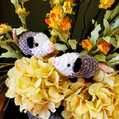 Crochet Possum Pattern NO SEW PDF Download Mini Opossum - Etsy
