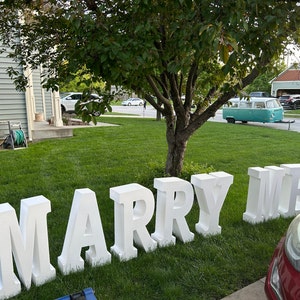 Giant Freestanding Letters and Numbers 30 Tall 3D Foam Numbers and ...