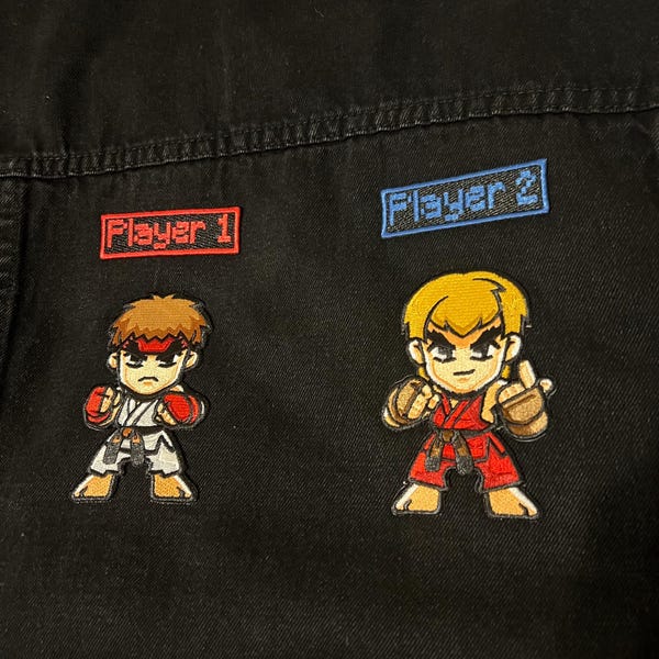 Video Game Arcade Player Patch, Label Name Embroidered Felt Morale ...