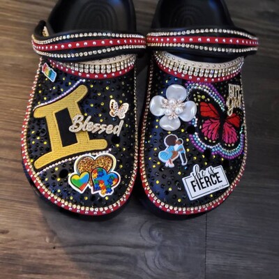 Custom Bling Crocs adult Simple Bling - Etsy